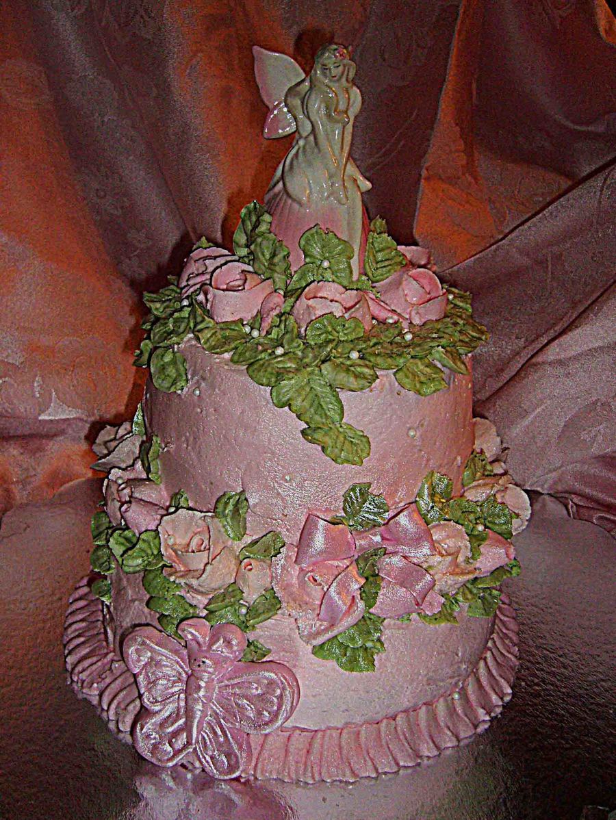 Fairy Pink Cake - CakeCentral.com