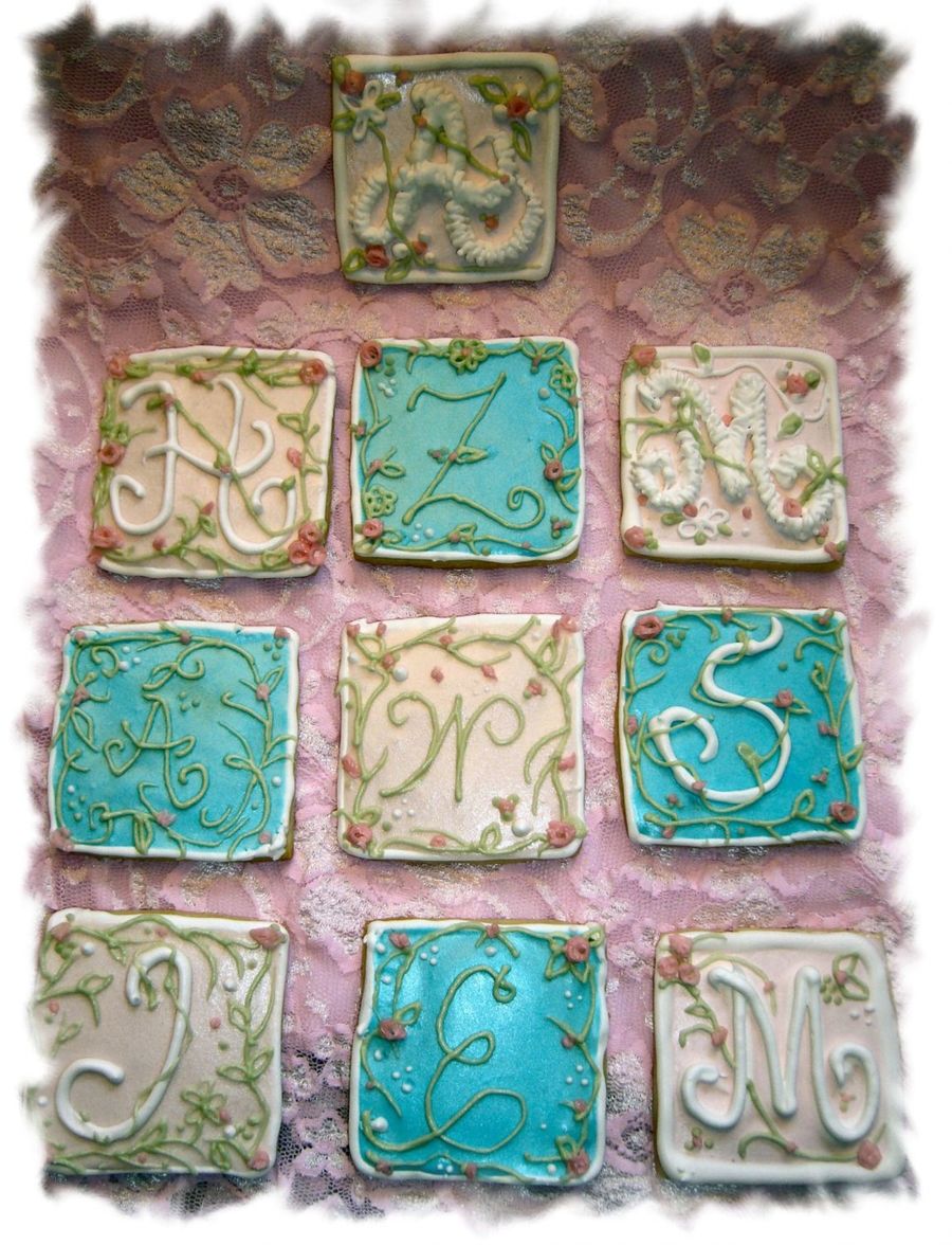 Monogram Cookies - CakeCentral.com