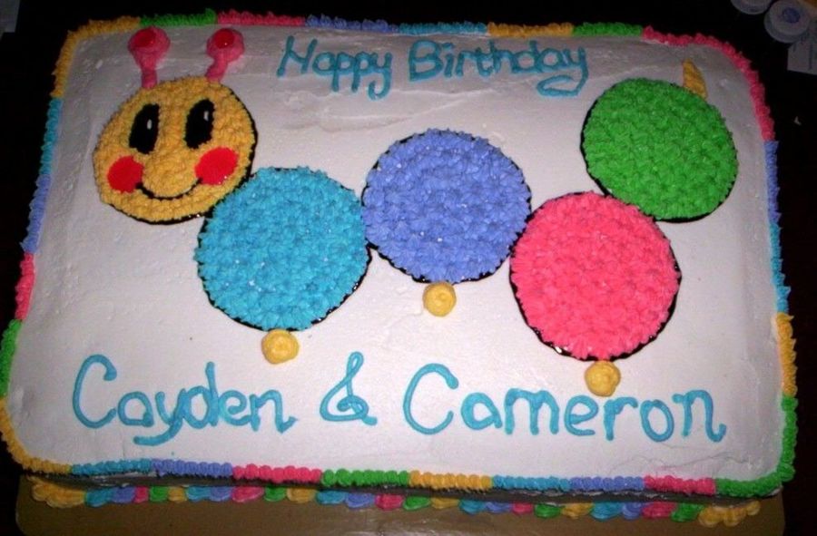 Baby Einstein Caterpillar Cake - CakeCentral.com
