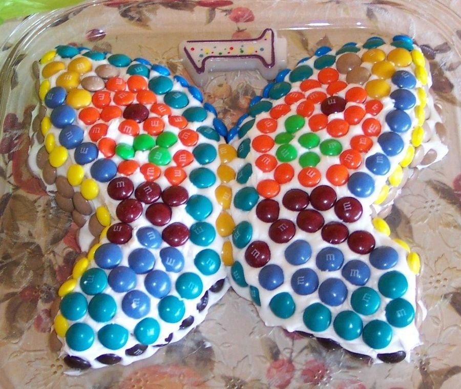 Birthday Mosaic Butterfly - CakeCentral.com