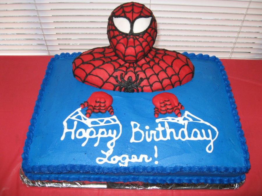 Logan's Spiderman Cake - CakeCentral.com