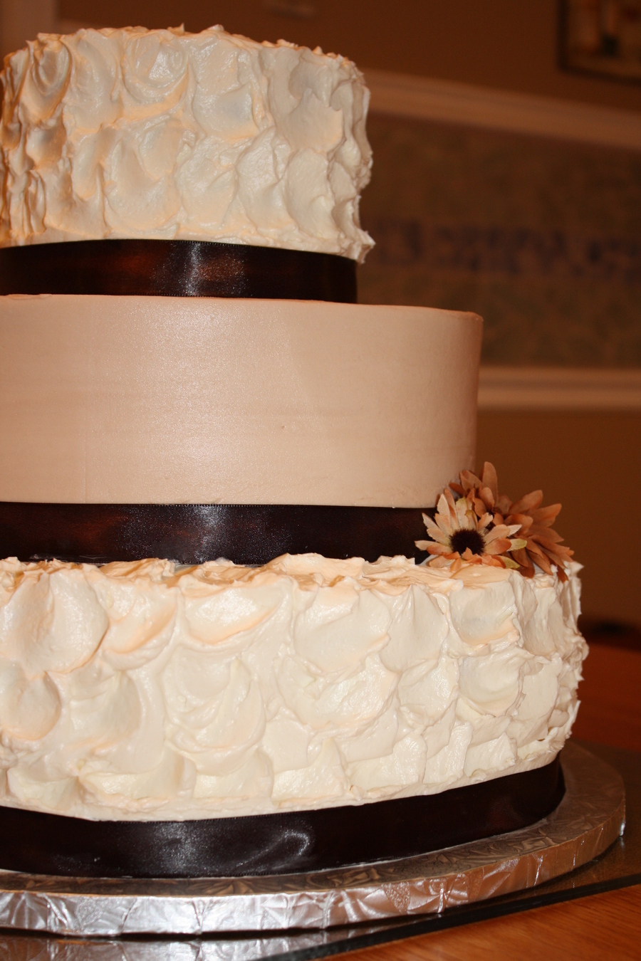Red Velvet Fall Wedding Cake - CakeCentral.com