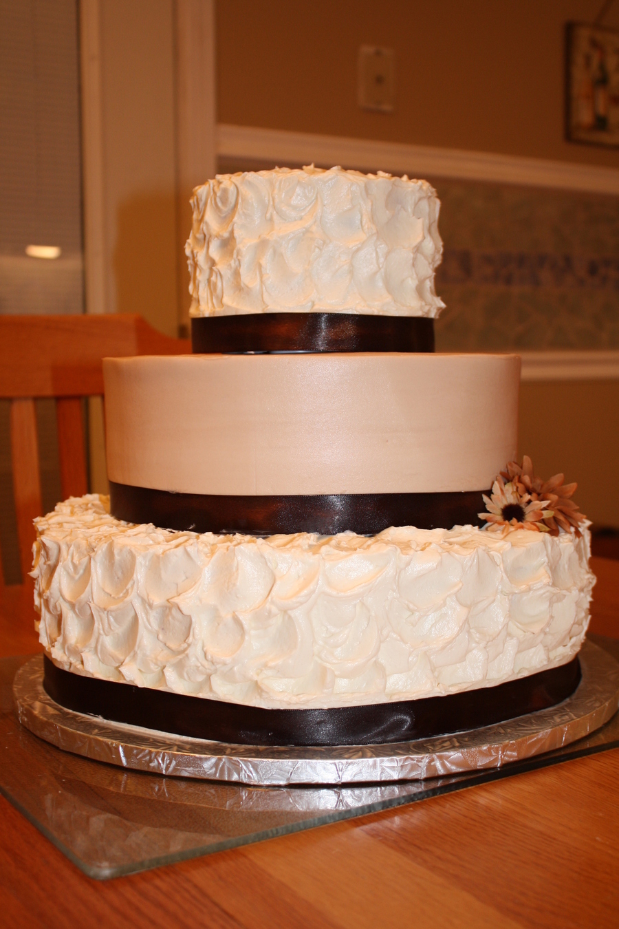 Red Velvet Fall Wedding Cake - CakeCentral.com