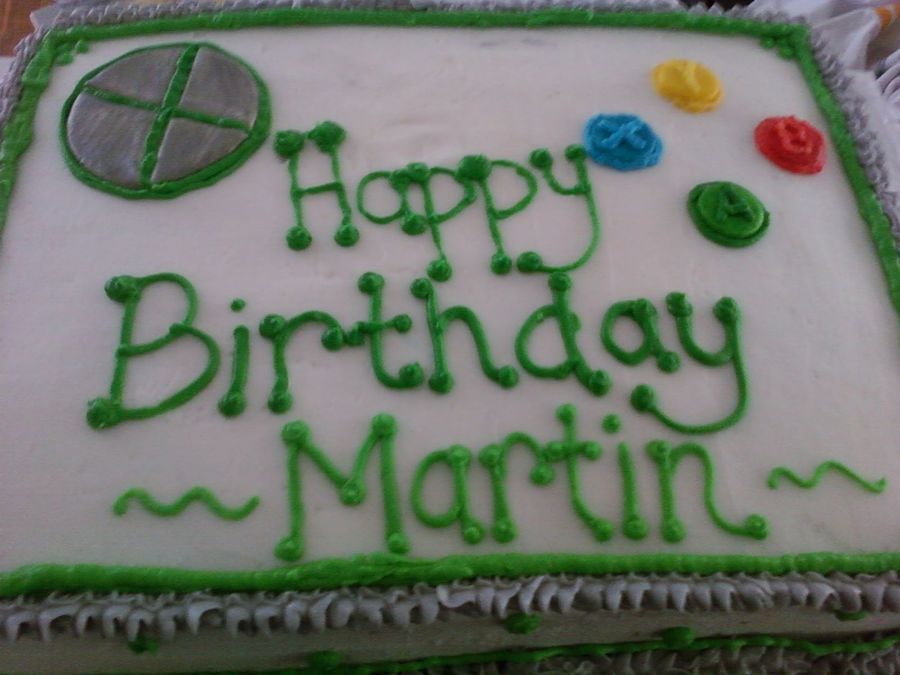 Quick Xbox Theme Cake - CakeCentral.com