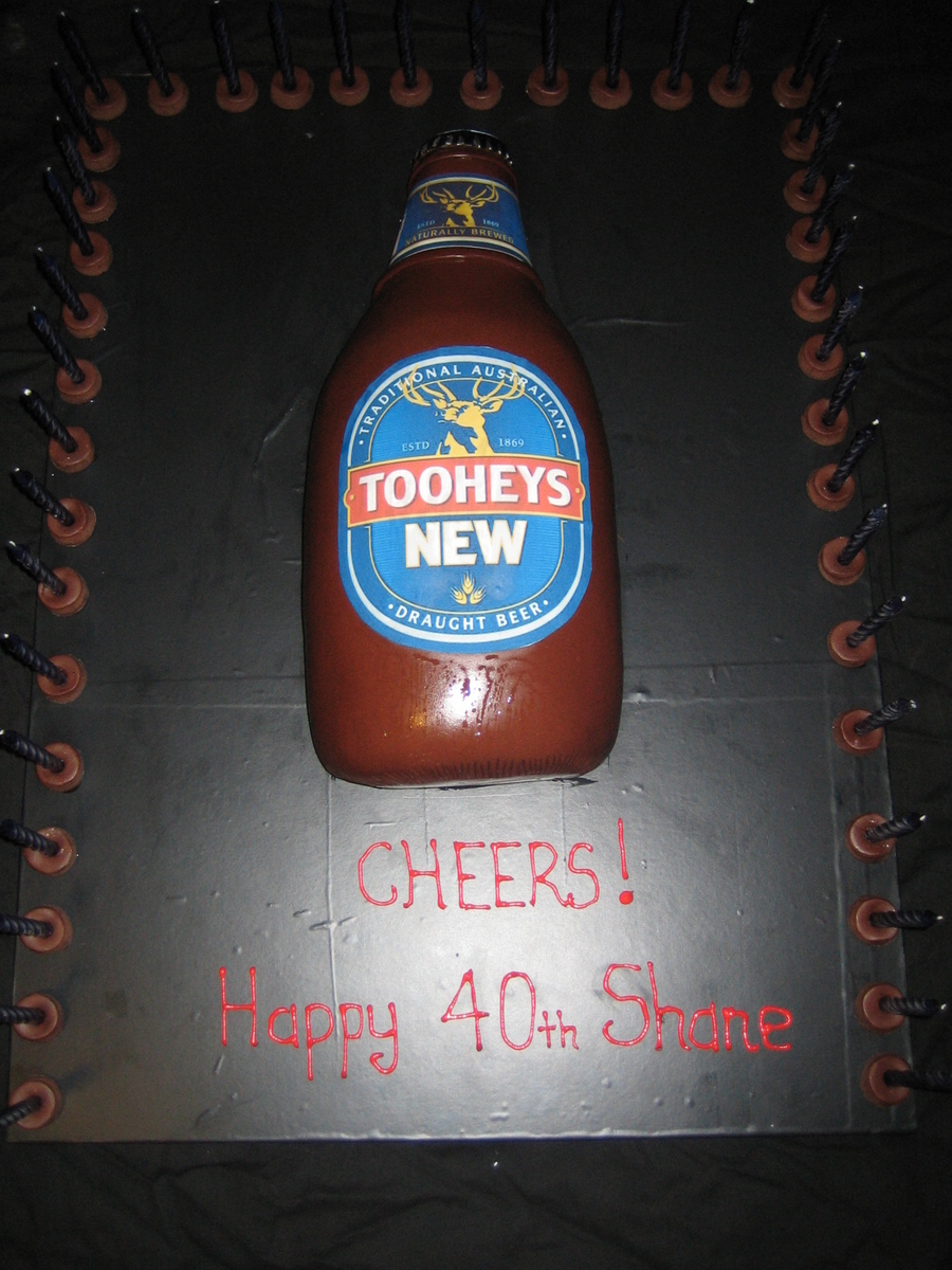 Tooheys New Beer Bottle - CakeCentral.com