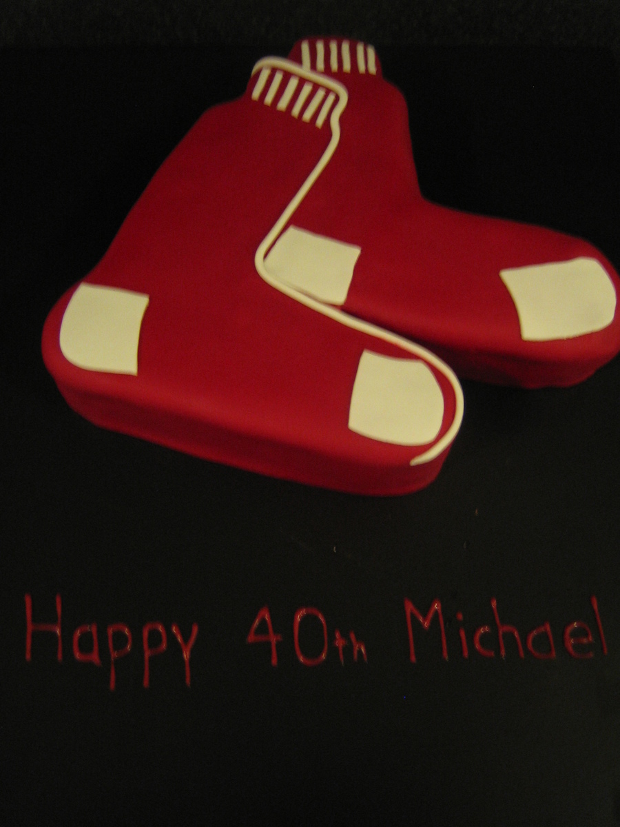 Boston Red Sox Baseball 40Th Birthday Cake - CakeCentral.com