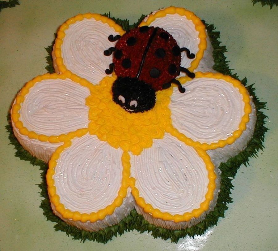 Ladybug On Daisy - CakeCentral.com
