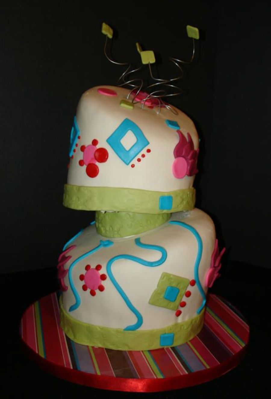 Whimsical Cake Class Cake - CakeCentral.com