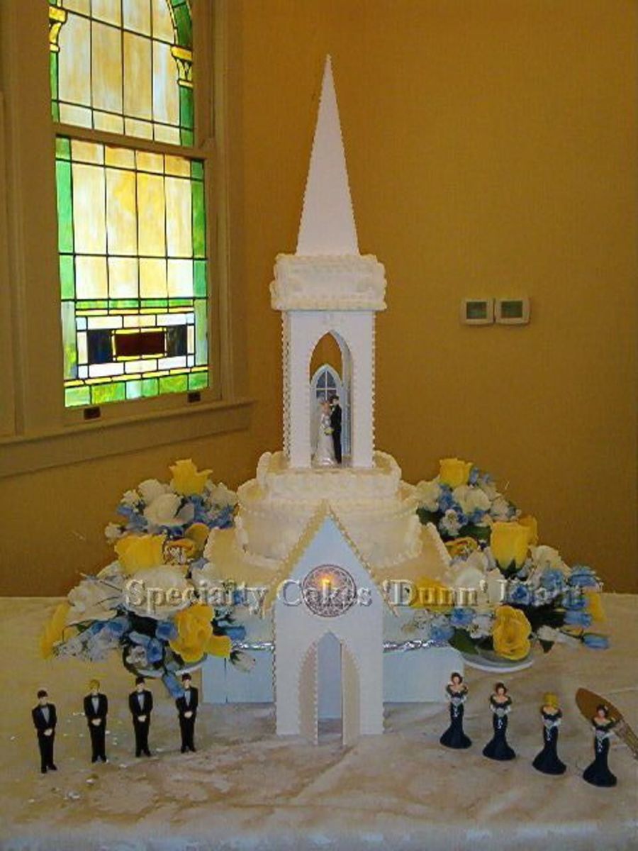 Cathedral Wedding Cake View 1 - CakeCentral.com