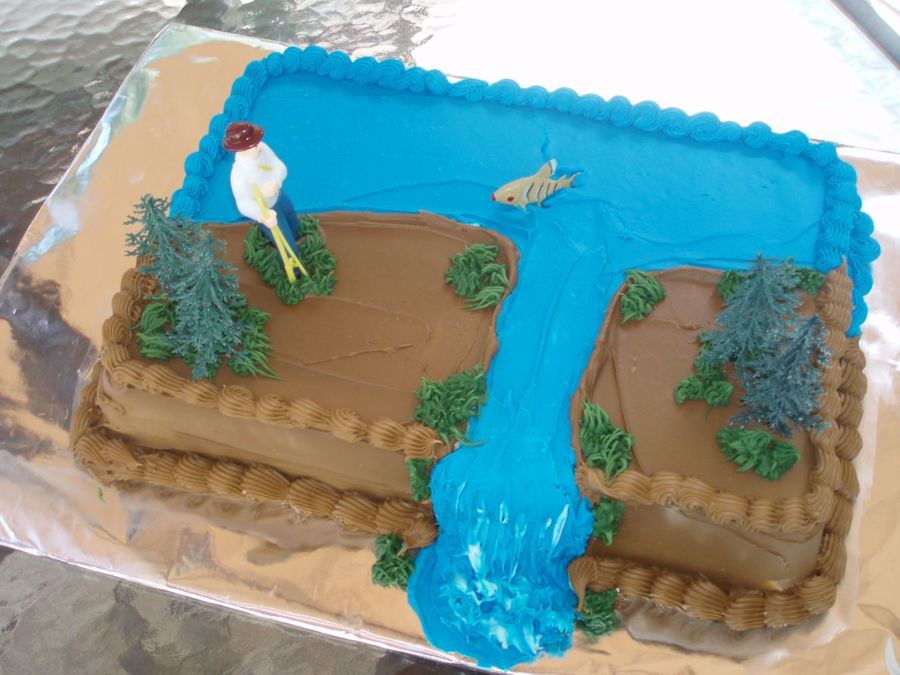 Fly Fishing Cake - CakeCentral.com