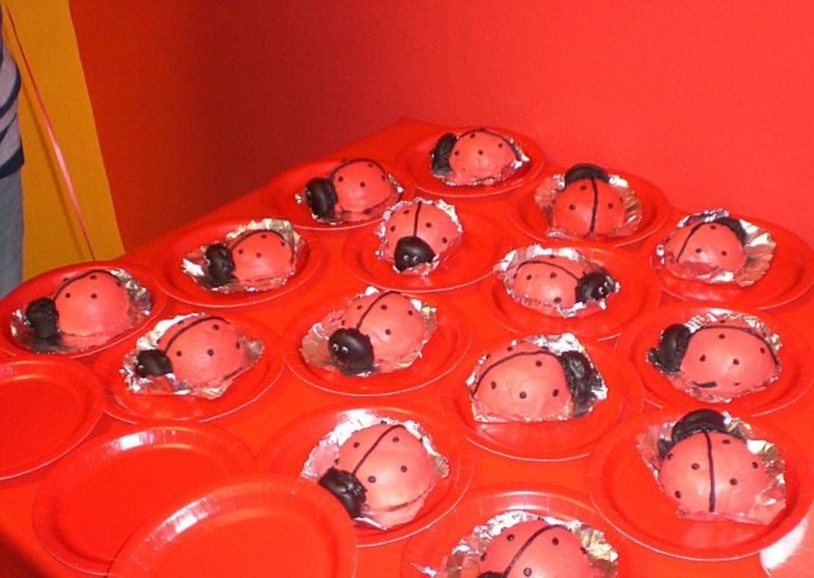 Ladybug Small Cakes - CakeCentral.com