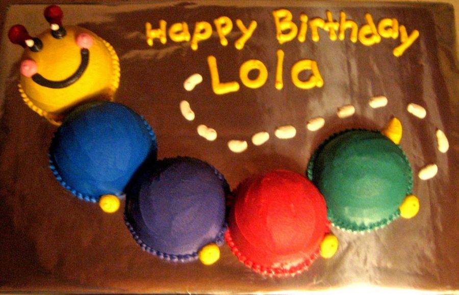 Baby Einstein Caterpillar Cake - CakeCentral.com