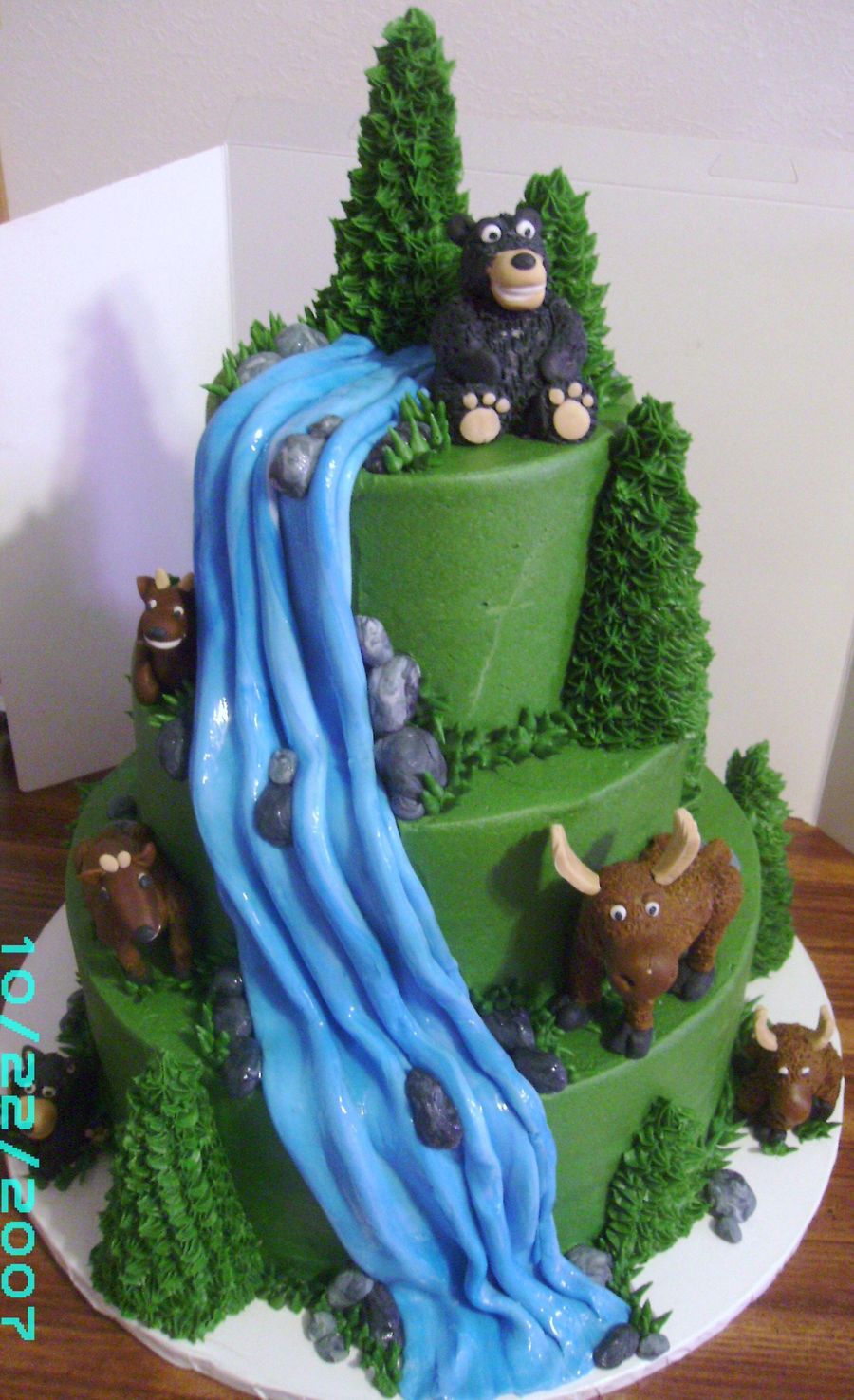 Forest Baby Shower Cake - CakeCentral.com