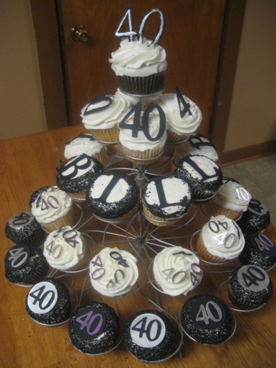 40Th Birthday Cupcakes - CakeCentral.com