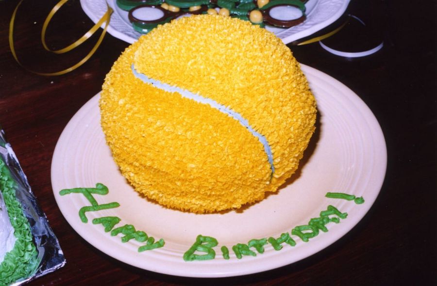 Tennis Ball Cake - CakeCentral.com
