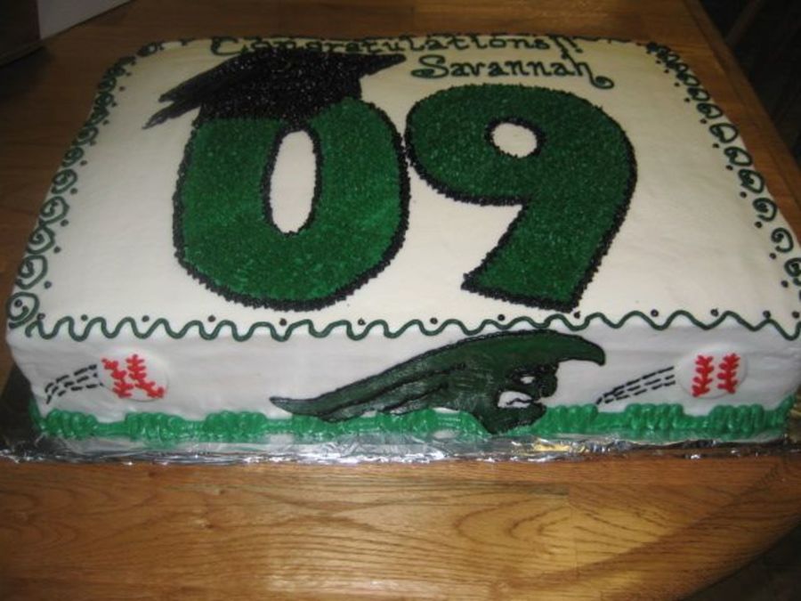 Green Wave Graduation - CakeCentral.com
