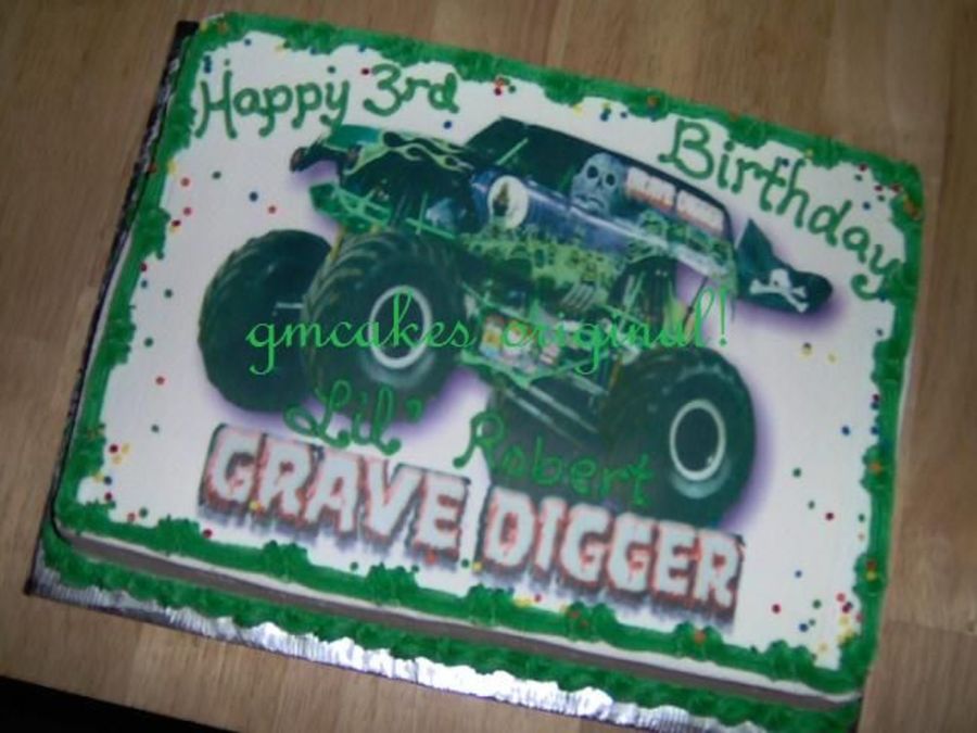 Grave Digger Monster Truck - CakeCentral.com