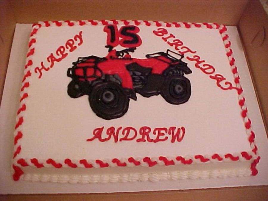 4-Wheeler Cake - CakeCentral.com
