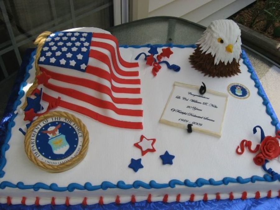 Air Force Retirement Cake - CakeCentral.com