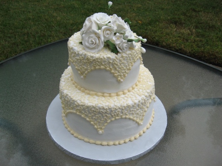 White Ivory Cake - CakeCentral.com