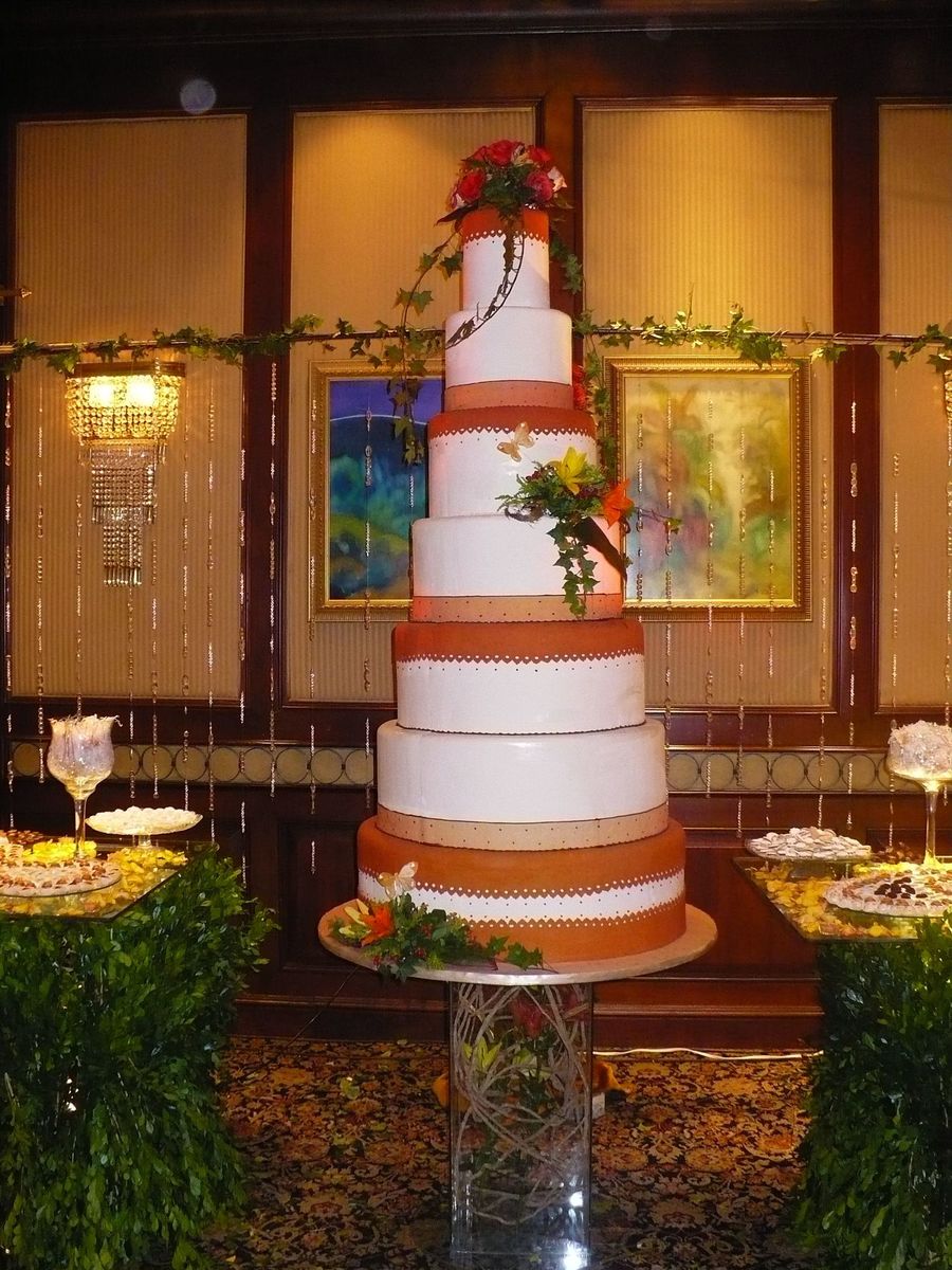 Terracotta Wedding Cake - CakeCentral.com