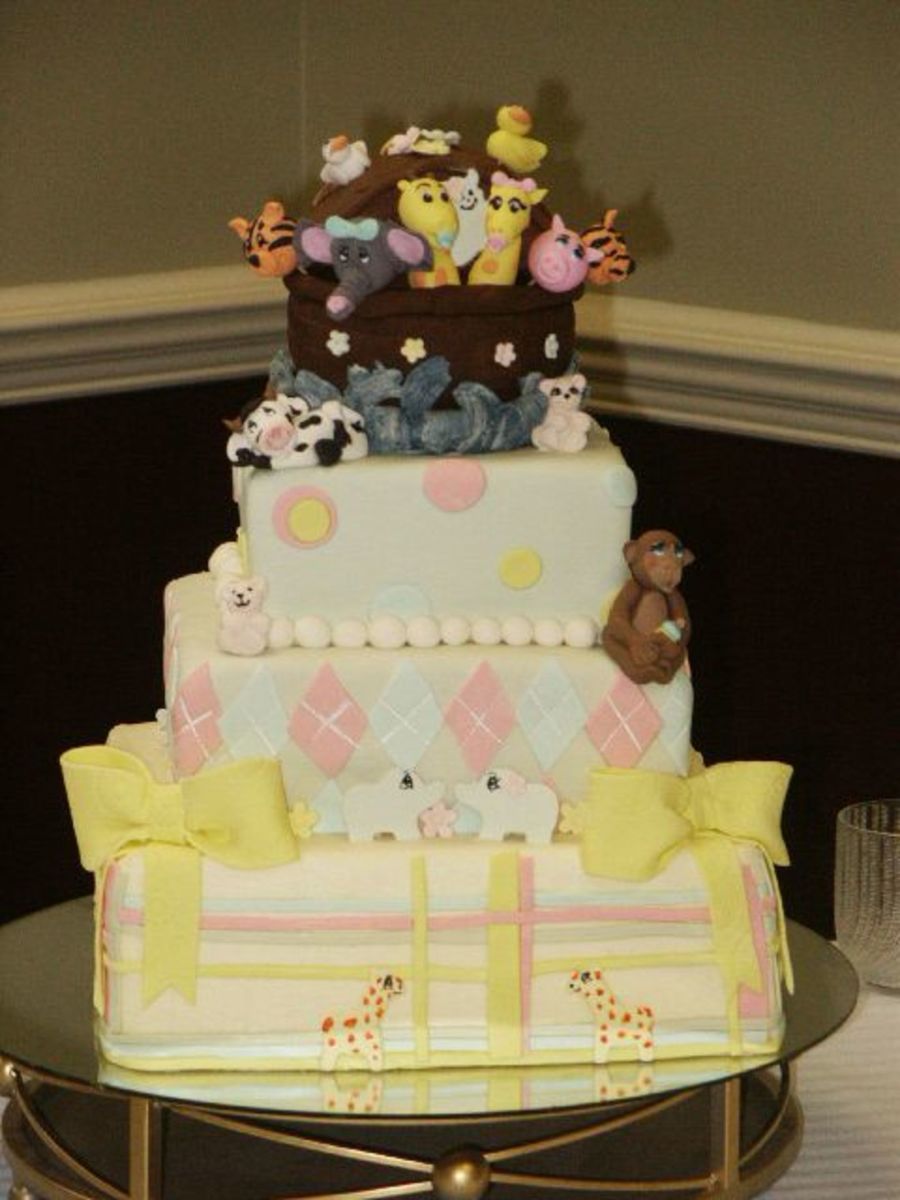 Noah's Arc Babyshower Cake - CakeCentral.com