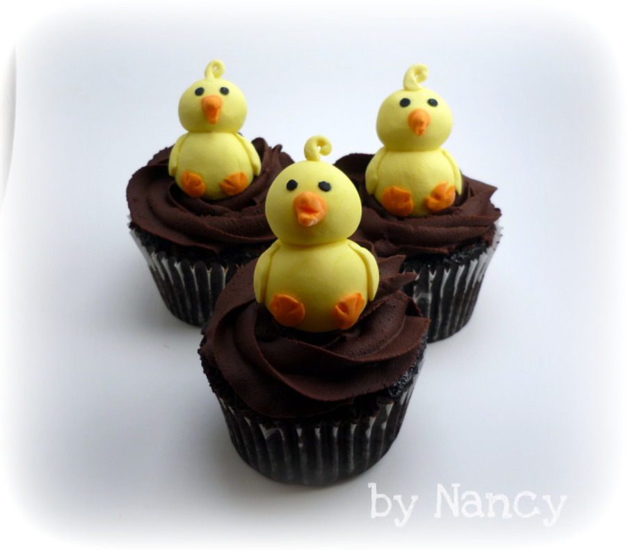 Easter Chick Cupcakes! - CakeCentral.com