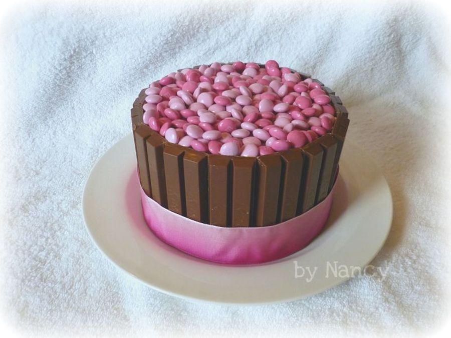 Pink Kit Kat Cake! - CakeCentral.com