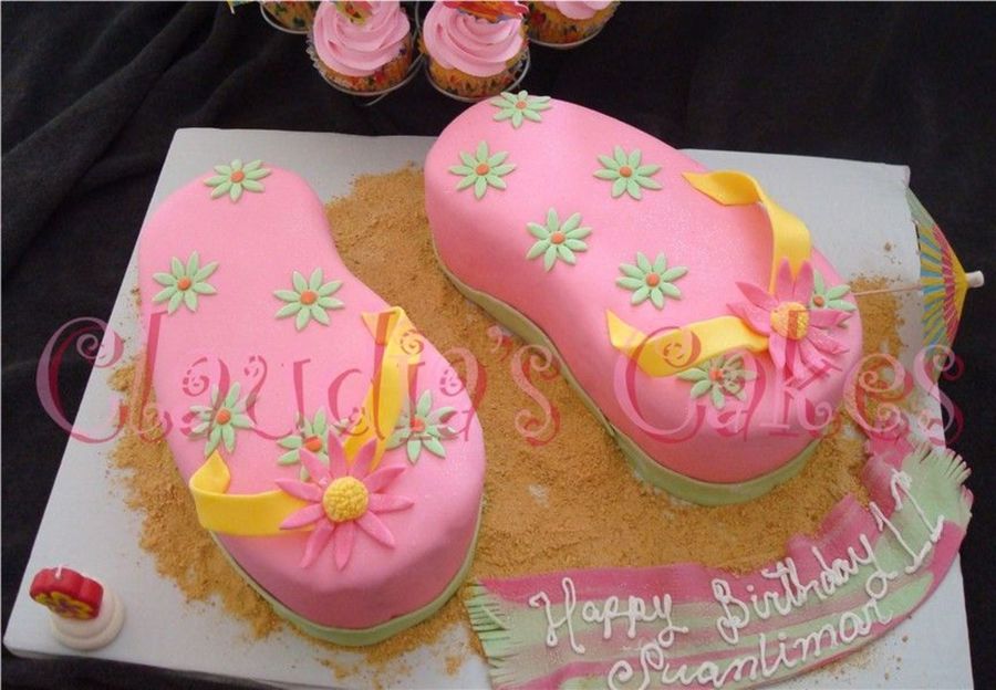 Flip Flop Cake - CakeCentral.com