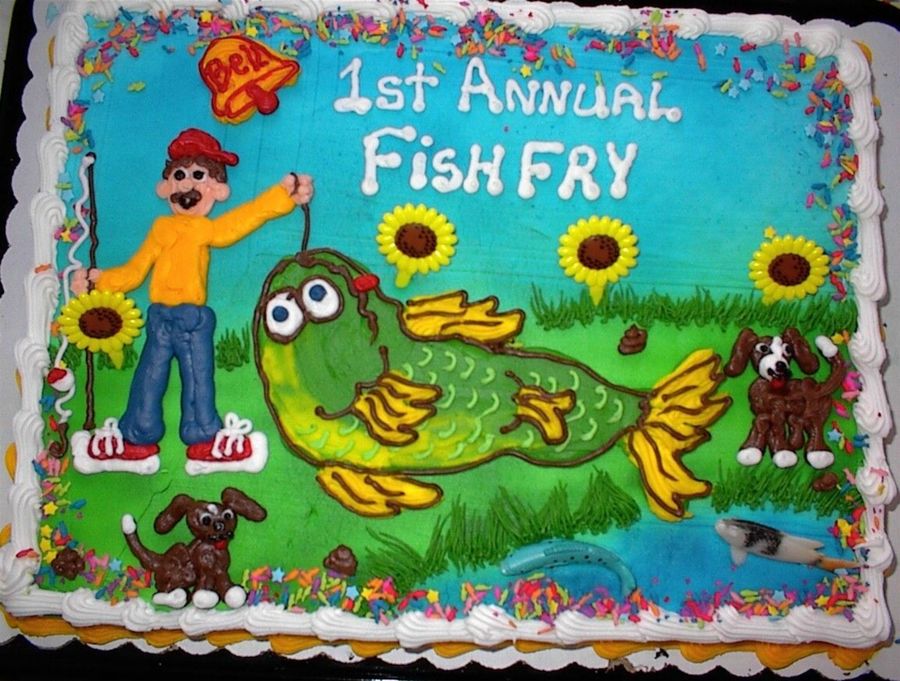 Fish Fry Cake - CakeCentral.com