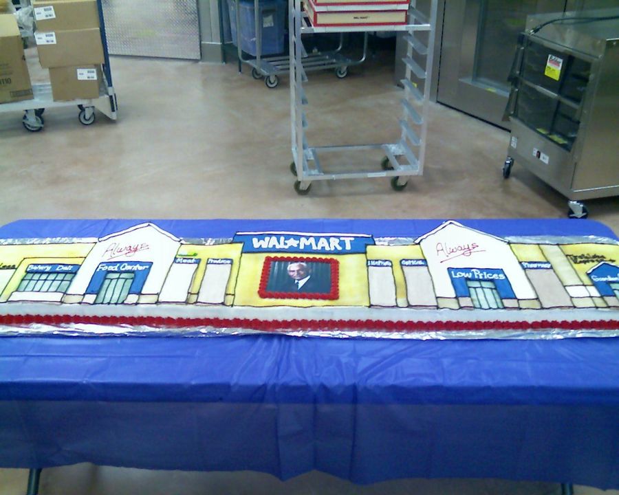 My Walmart Grand Opening Cake - CakeCentral.com