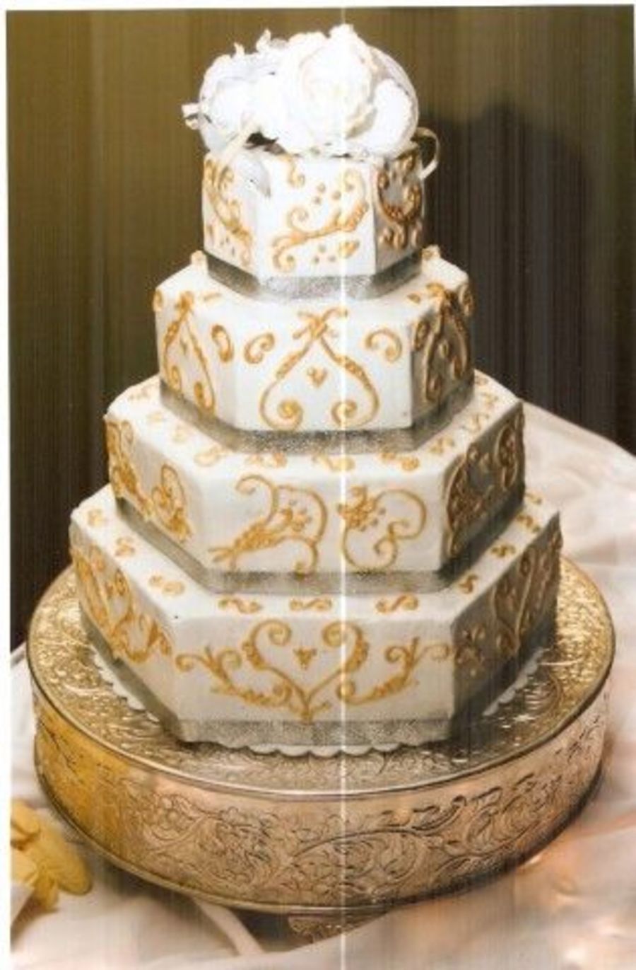 Golden Scroll - CakeCentral.com