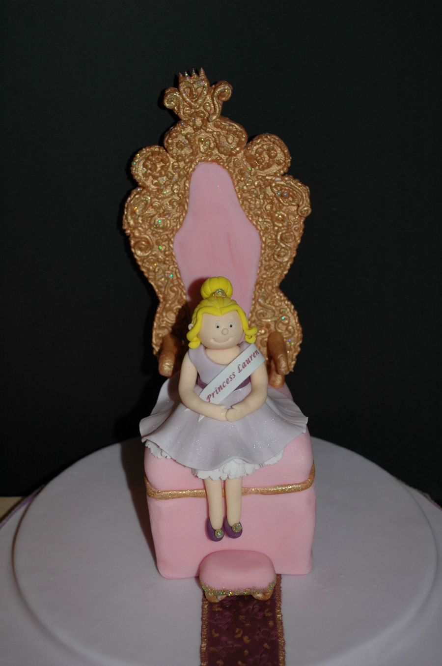 Pink Princess Throne - CakeCentral.com