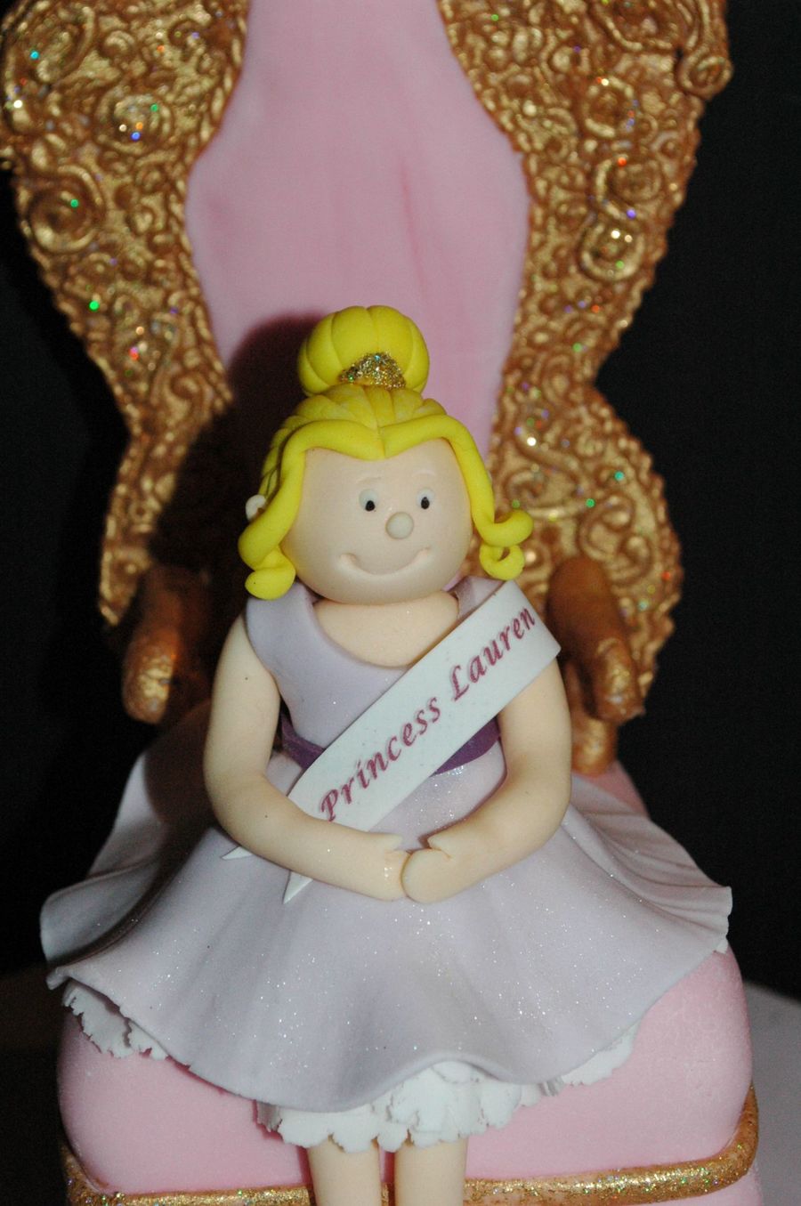 Pink Princess Throne - CakeCentral.com