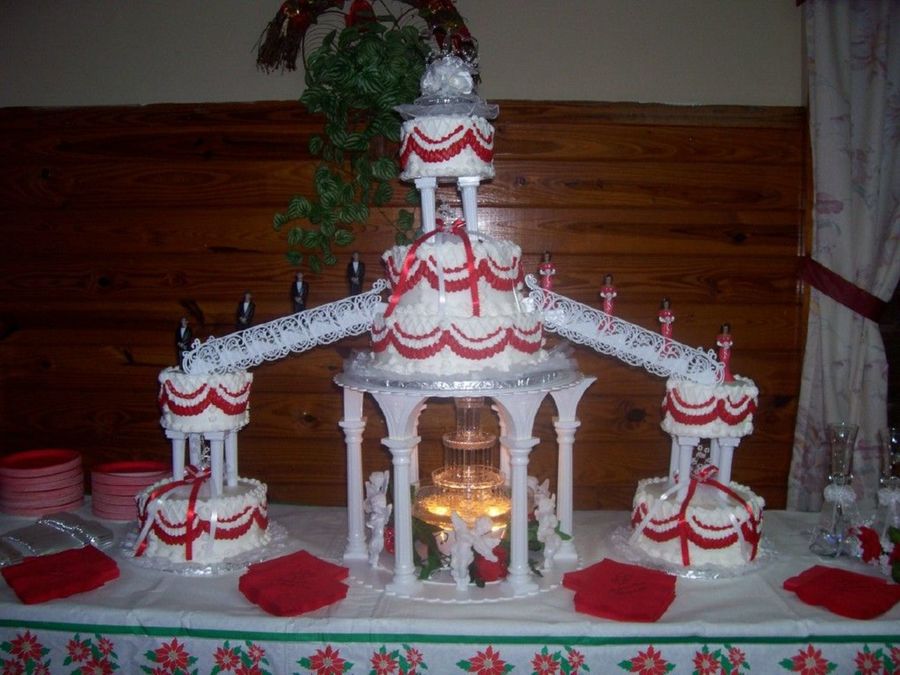 Fountain Wedding Cake - CakeCentral.com