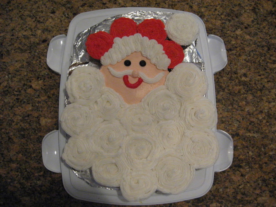 Santa Cupcake Cake - CakeCentral.com
