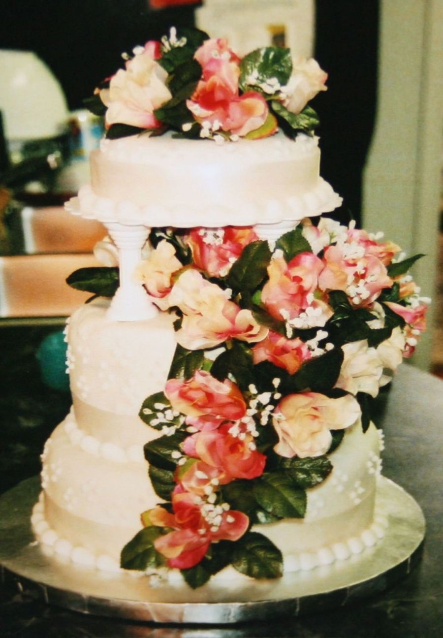 Practice Wedding Cake - CakeCentral.com