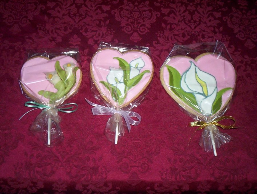 Calla Lily Cookies - CakeCentral.com