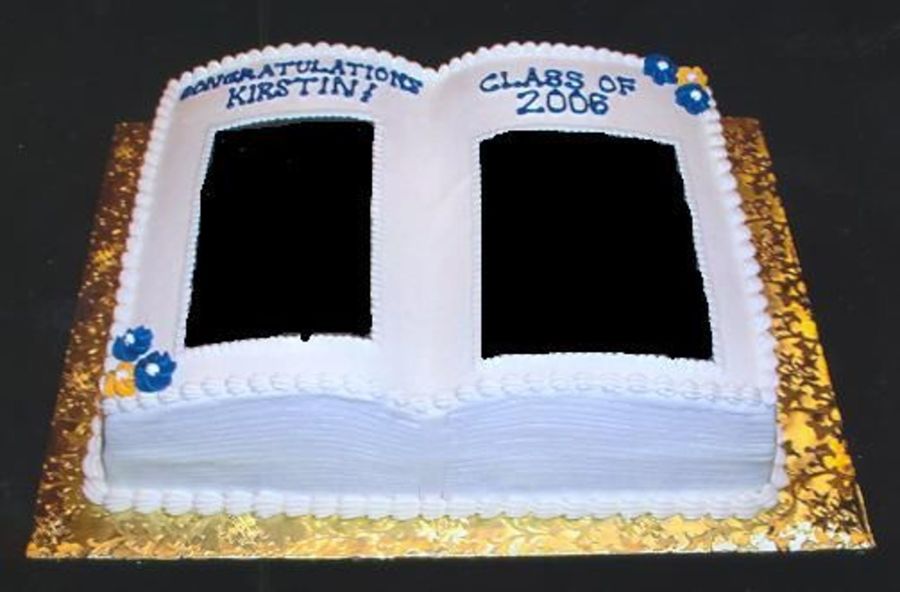 Graduation Book Cake - CakeCentral.com