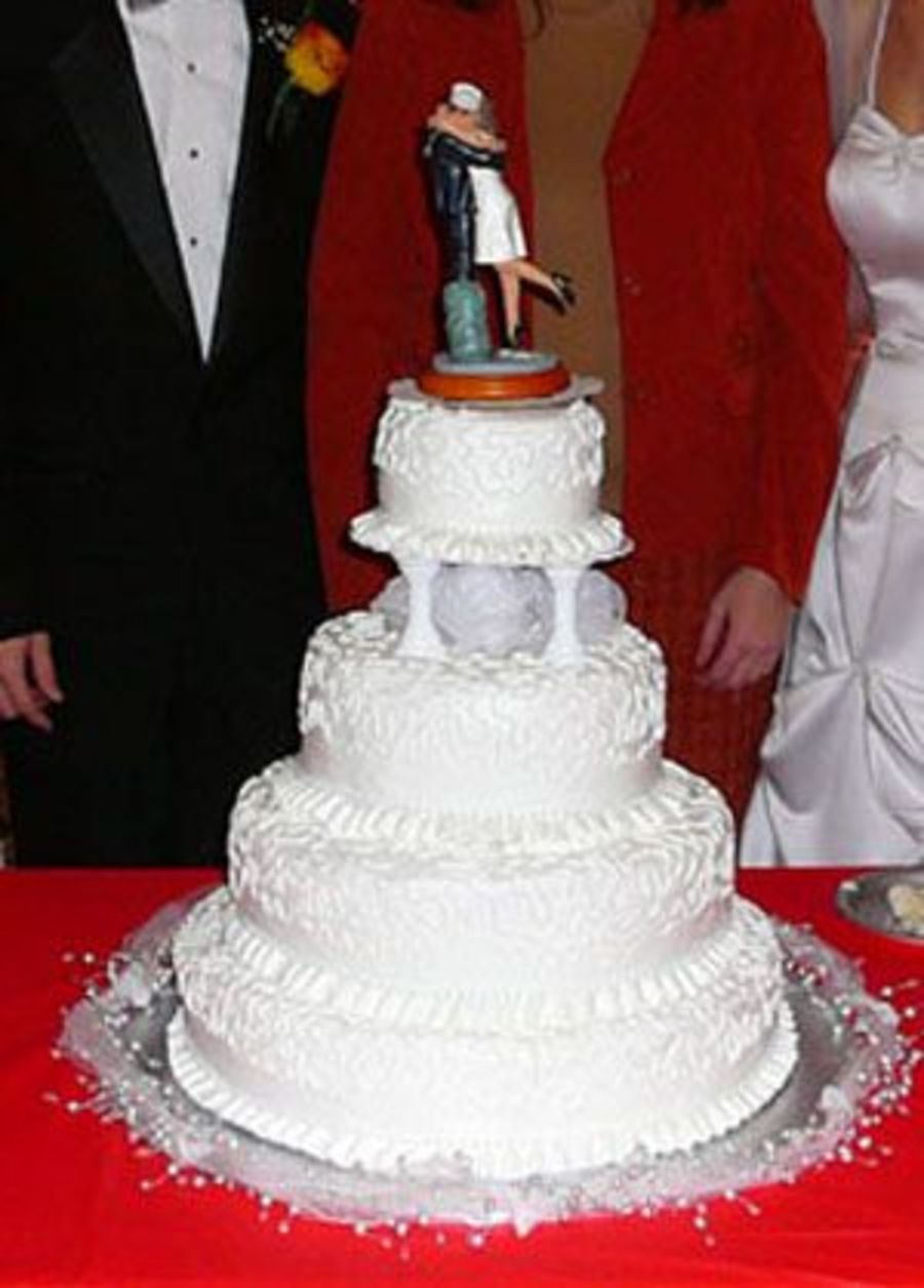 First Wedding Cake - CakeCentral.com
