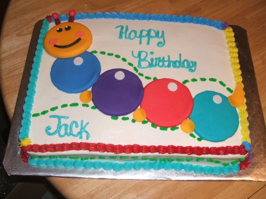 Baby Einstein Caterpillar Cake - CakeCentral.com