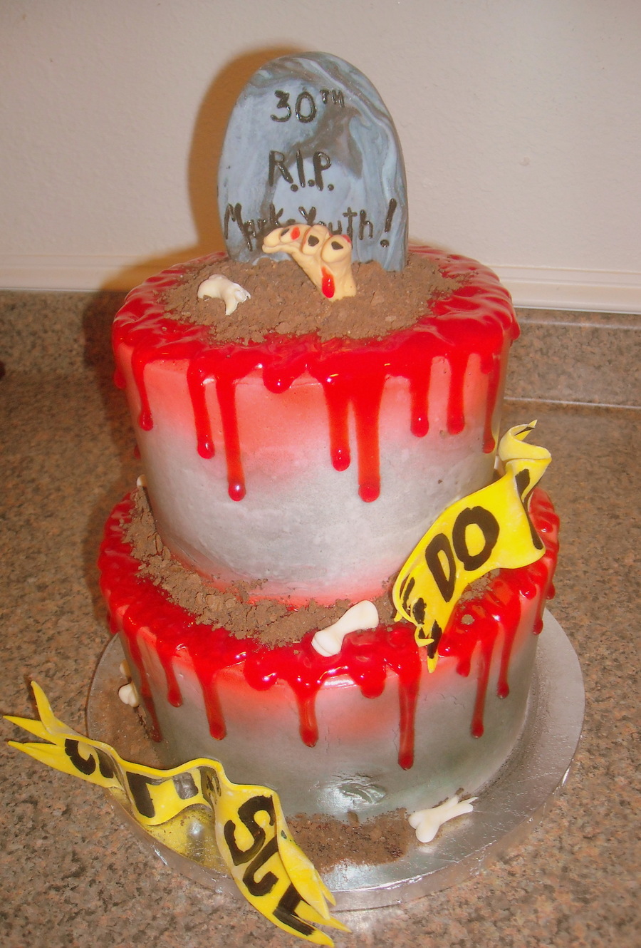 'mass Murder' Themed Birthday Cake - CakeCentral.com