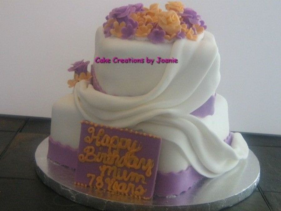 Offset Square Draping - CakeCentral.com