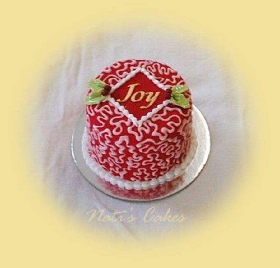 Donation Mini-Christmas Cake - CakeCentral.com