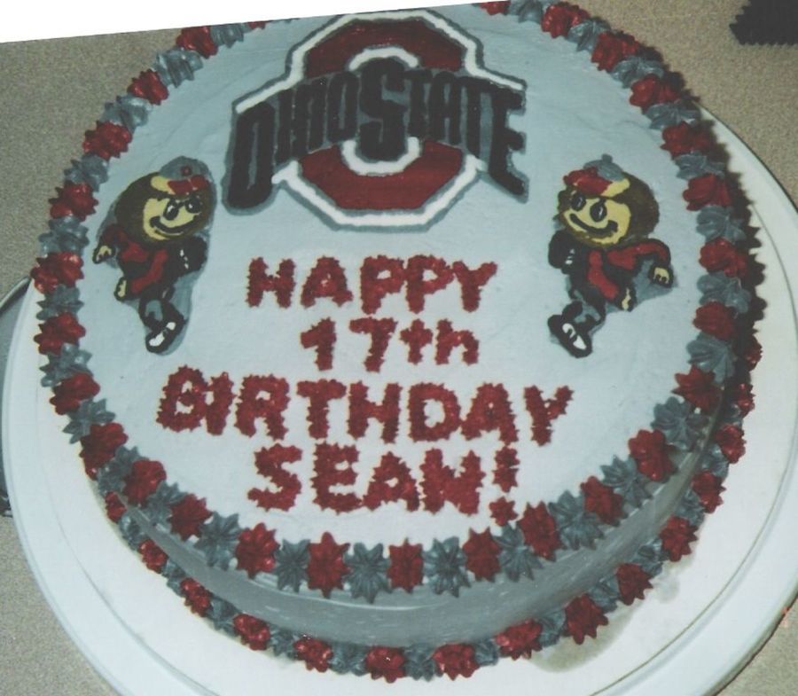 Ohio State Cake - CakeCentral.com
