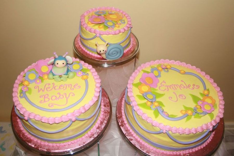 Bug Theme Baby Shower Cakes - CakeCentral.com