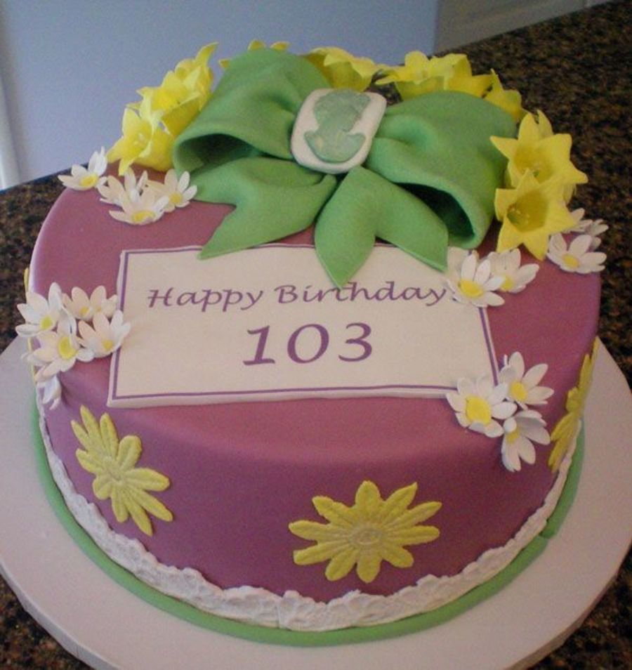 103Rd Birthday Cake - CakeCentral.com