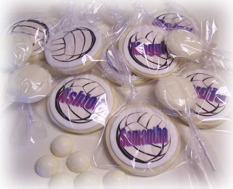 Volleyball Cookies And Candies - CakeCentral.com