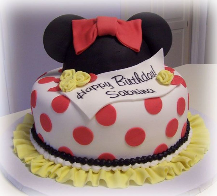 Mini Mouse First Birthday - CakeCentral.com