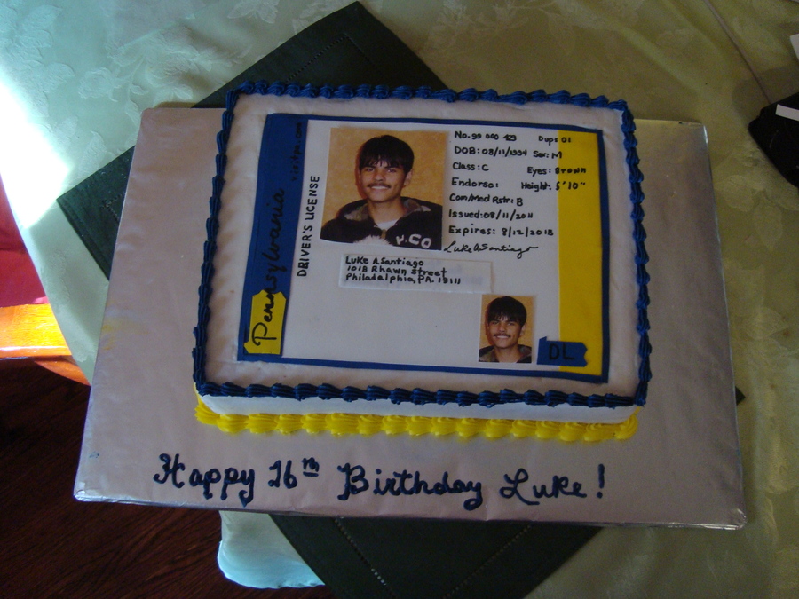 A Driver's License - CakeCentral.com